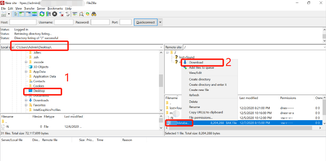 Transferring Data Using FTPS · GitBook